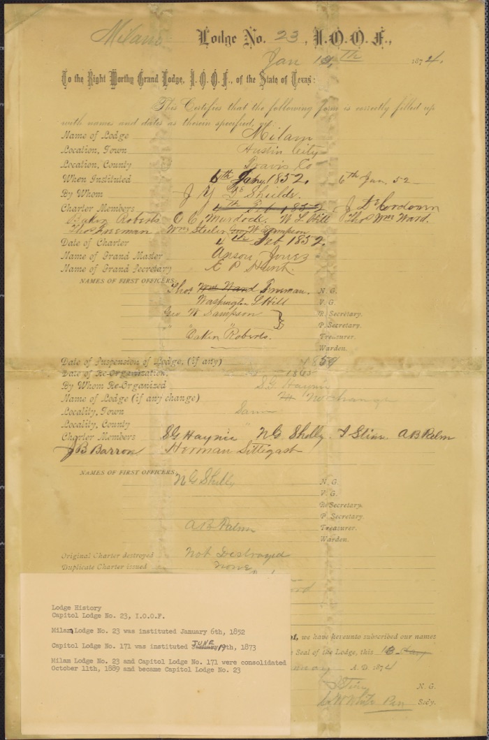 History of IOOF Capital #23